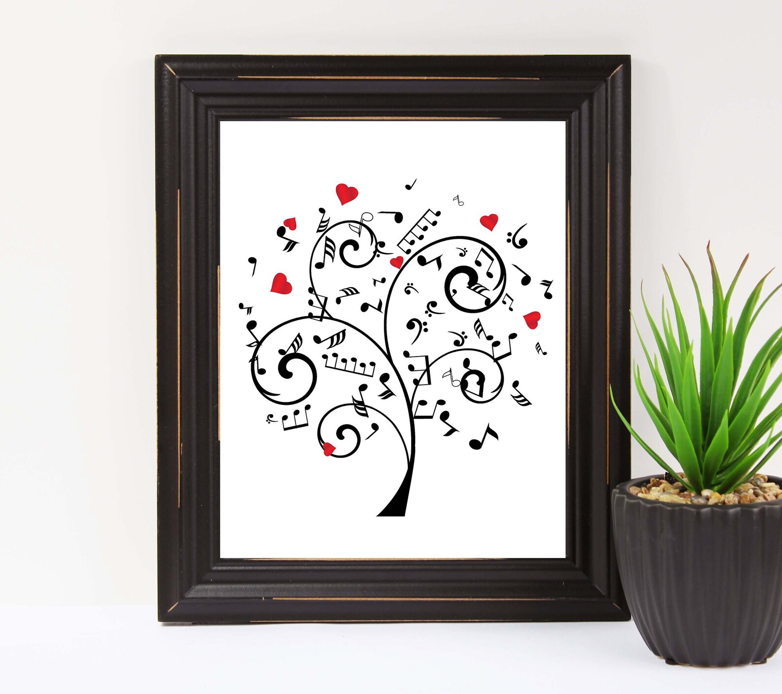 Music Tree With Notes Digital Clip Art Printable Card Music - Etsy
