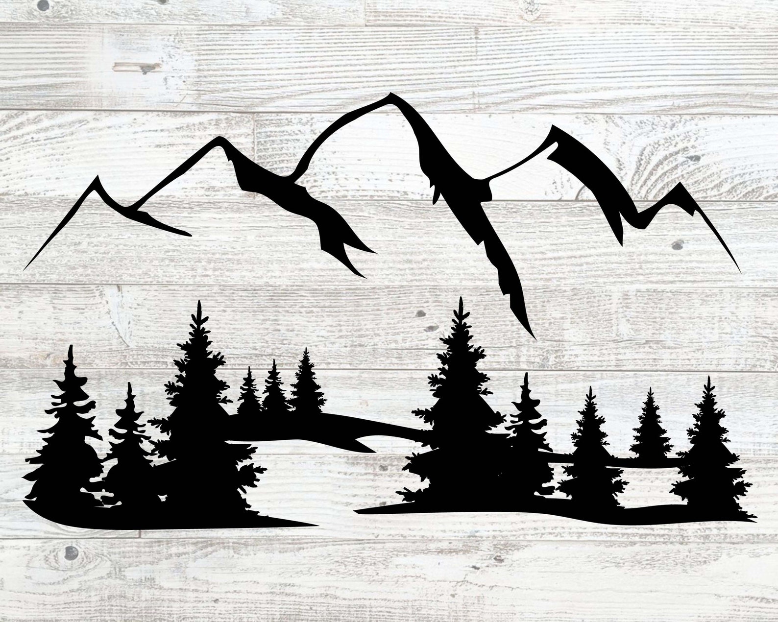 Forest and Mountains SVG Forest Svg Cut File for Cricut - Etsy Canada