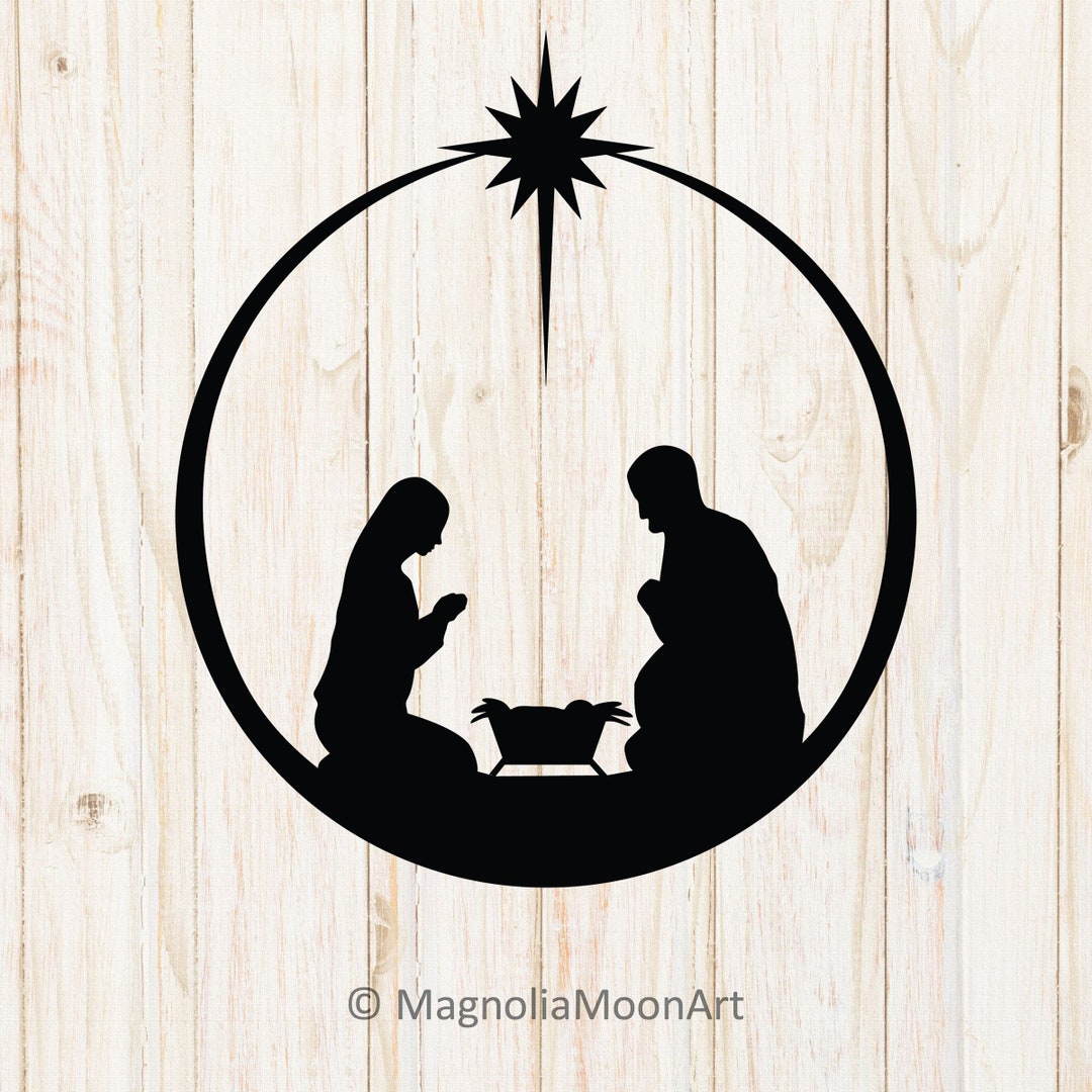 Nativity Svg, Christmas Svg, Mary, Jesus, Joseph, True Story, Cut File ...