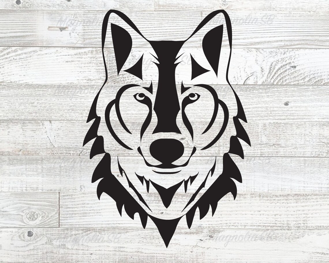 Wolf SVG Wolf Head DXF Clipart Wolf File Cutting DXF | Etsy