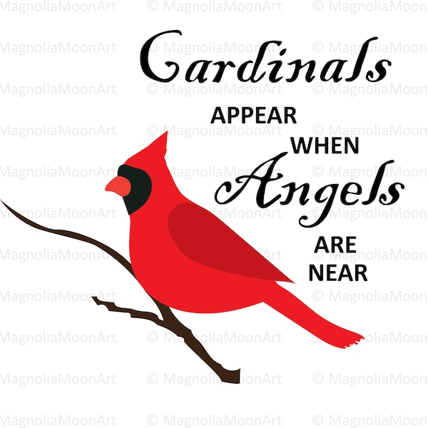 Cardinals Appear When Angels Are Near Svg - Etsy