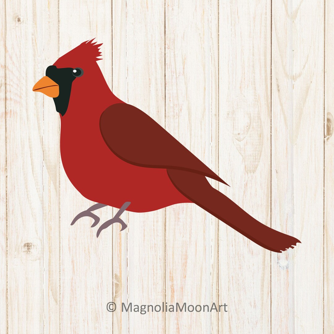 Cardinal Bird Layered SVG, Christmas Cardinal Bird Svg, Cut File for ...