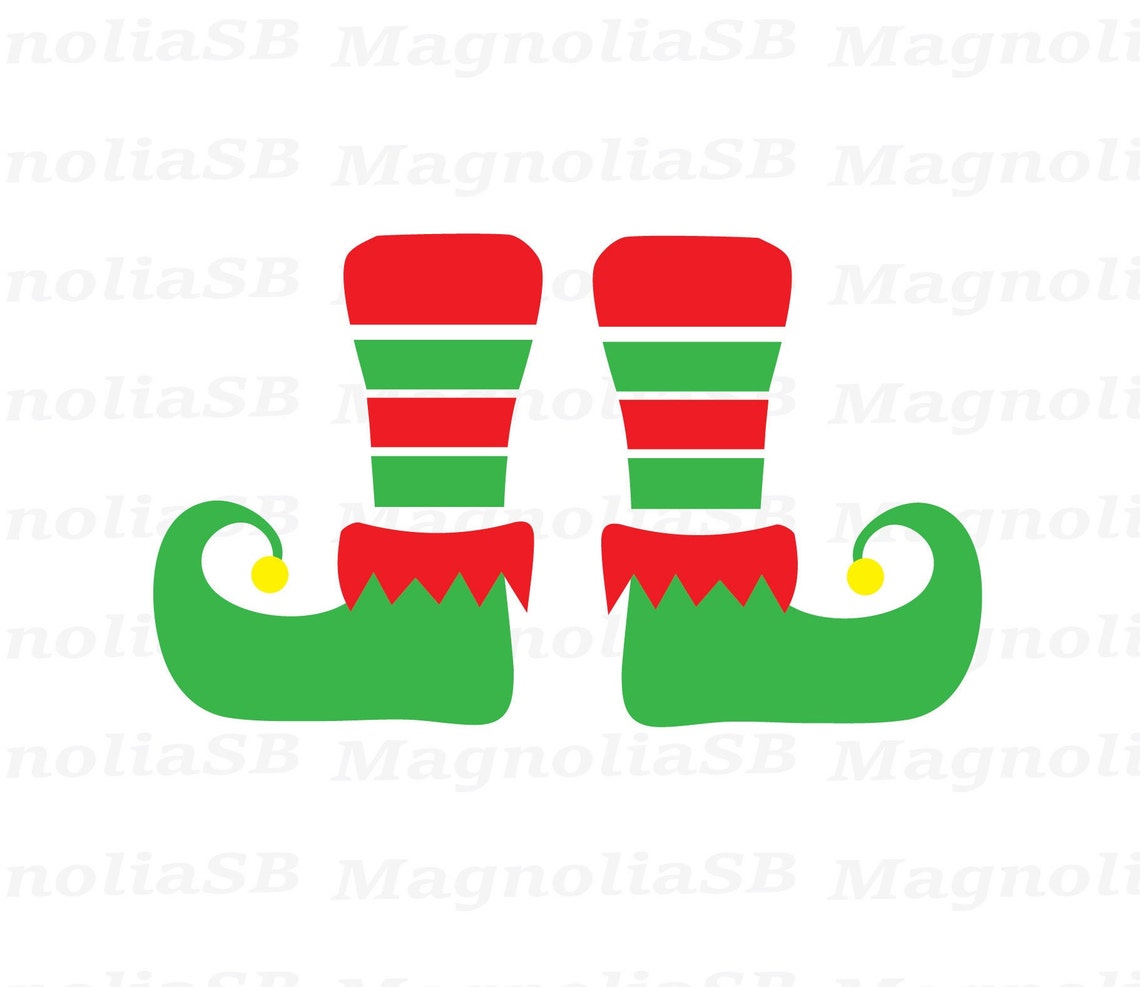 Elf Shoes Svg Layered Elf Shoes Svg Elf Svg Christmas Svg - Etsy