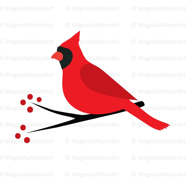 Tree With Cardinal Svg - Etsy