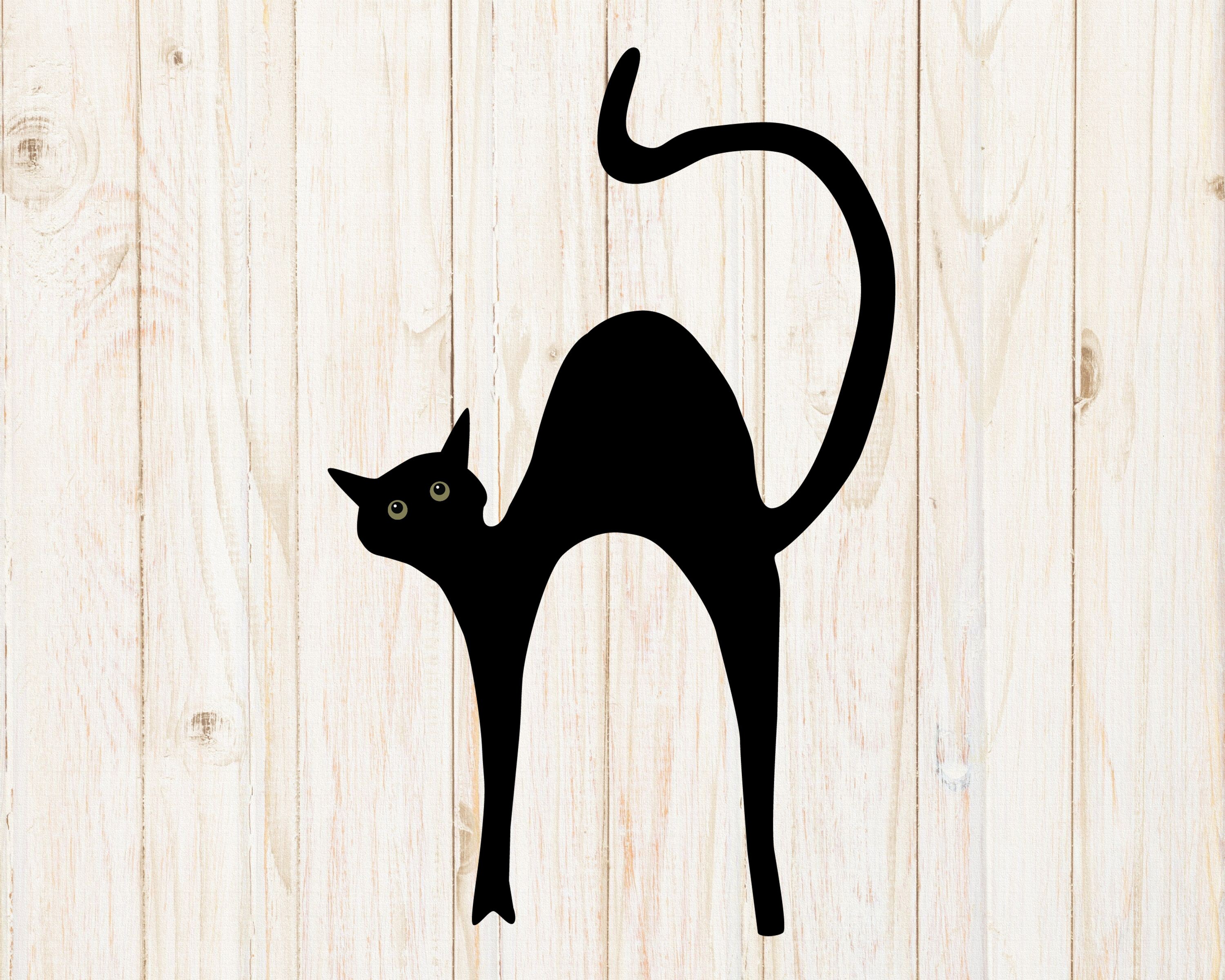 Black Cat Svg Cat Svg Cut File for Cricut Halloween Svg - Etsy