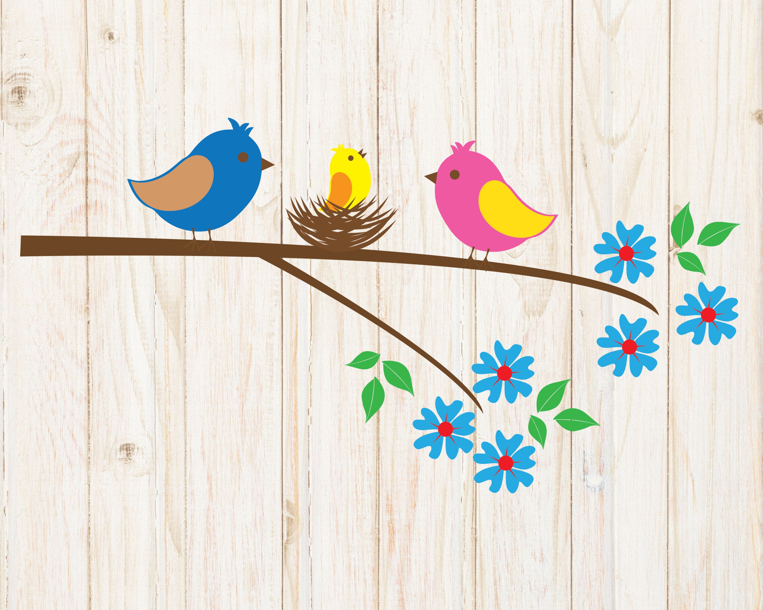 Bird Nest In Tree Clip Art