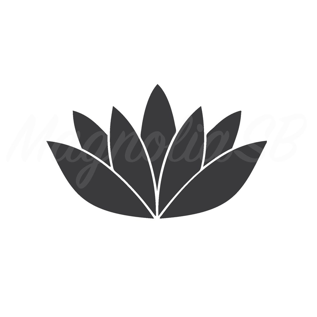 Lotus SVG, DXF, Lotus Clipart, Lotus Flower Cutting, Vector, Yoga ...