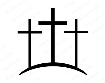 Three Crosses Dxf - Etsy