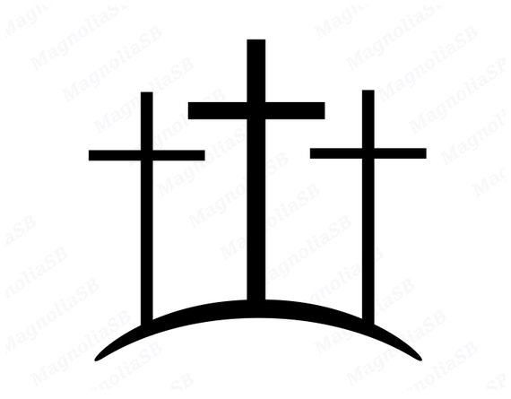 Three Crosses Svg Crosses Svg Calvary Crosses Svg Cut File - Etsy