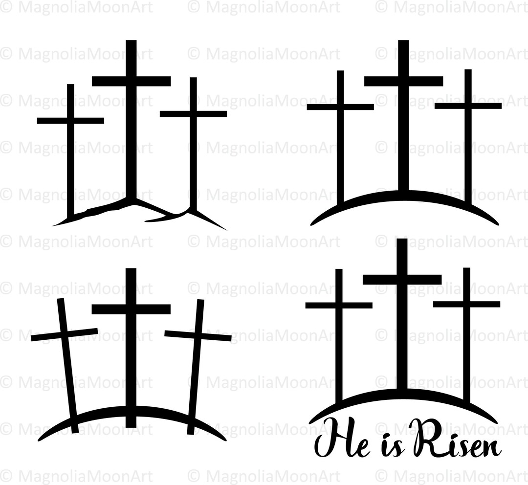 3 Crosses Svg Bundle , Crosses Svg, Calvary Crosses Svg, Cut File for ...
