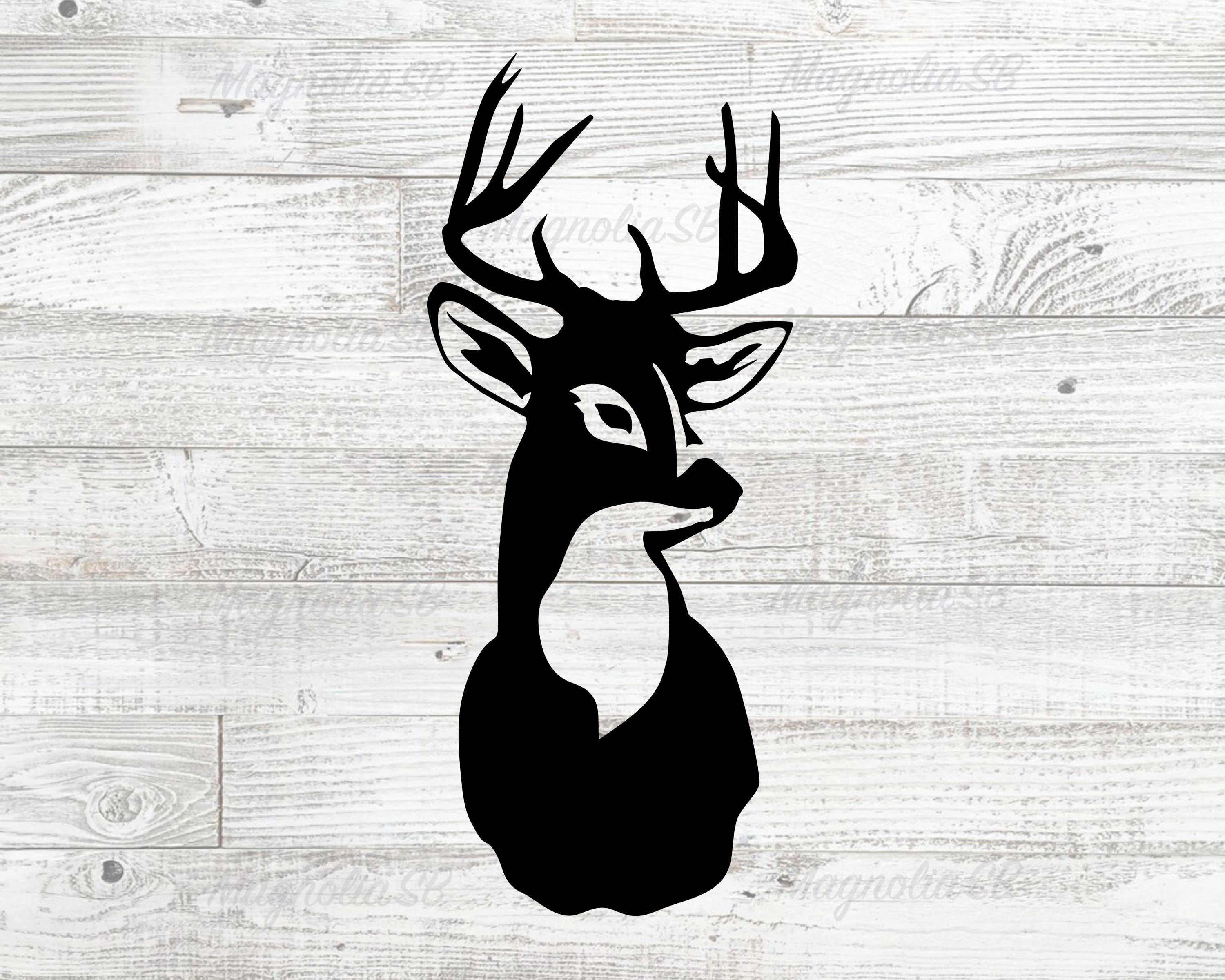 Deer Head Svg Deer Head Silhouette Svg Deer Svg Cut File - Etsy Australia