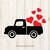 Truck With Hearts SVG, Valentine's Day Truck, Cut File for Cricut ...