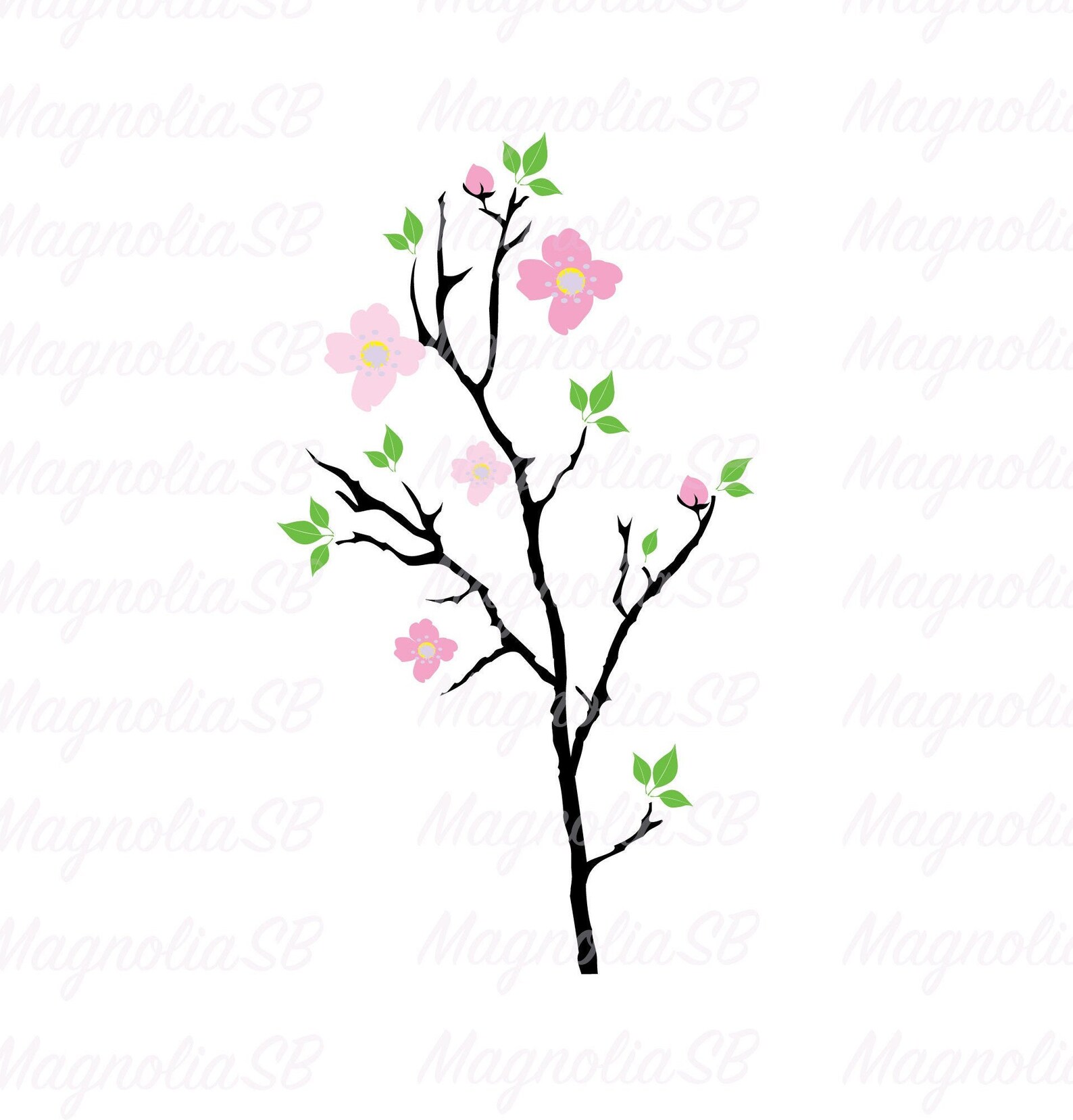 Blossom Tree SVG, Cherry Tree Svg, Cherry Tree Cutting, PNG, Vector ...