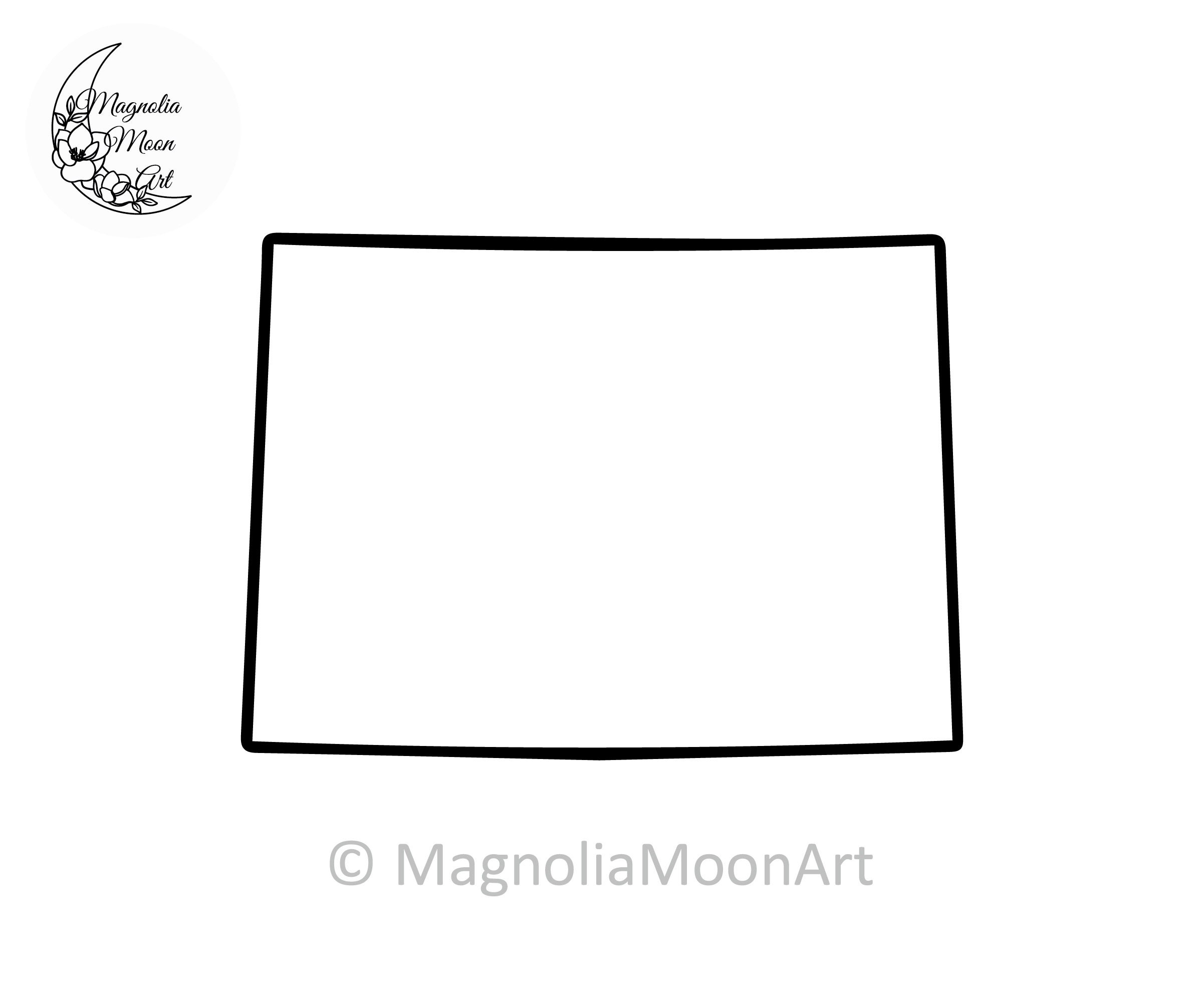 Colorado Outline SVG: CO Map Cut File (digital Download) - Etsy