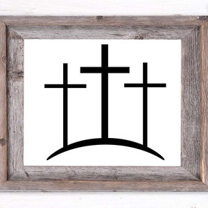 Three Crosses SVG Cut File: Calvary Christian Design (digital Download ...