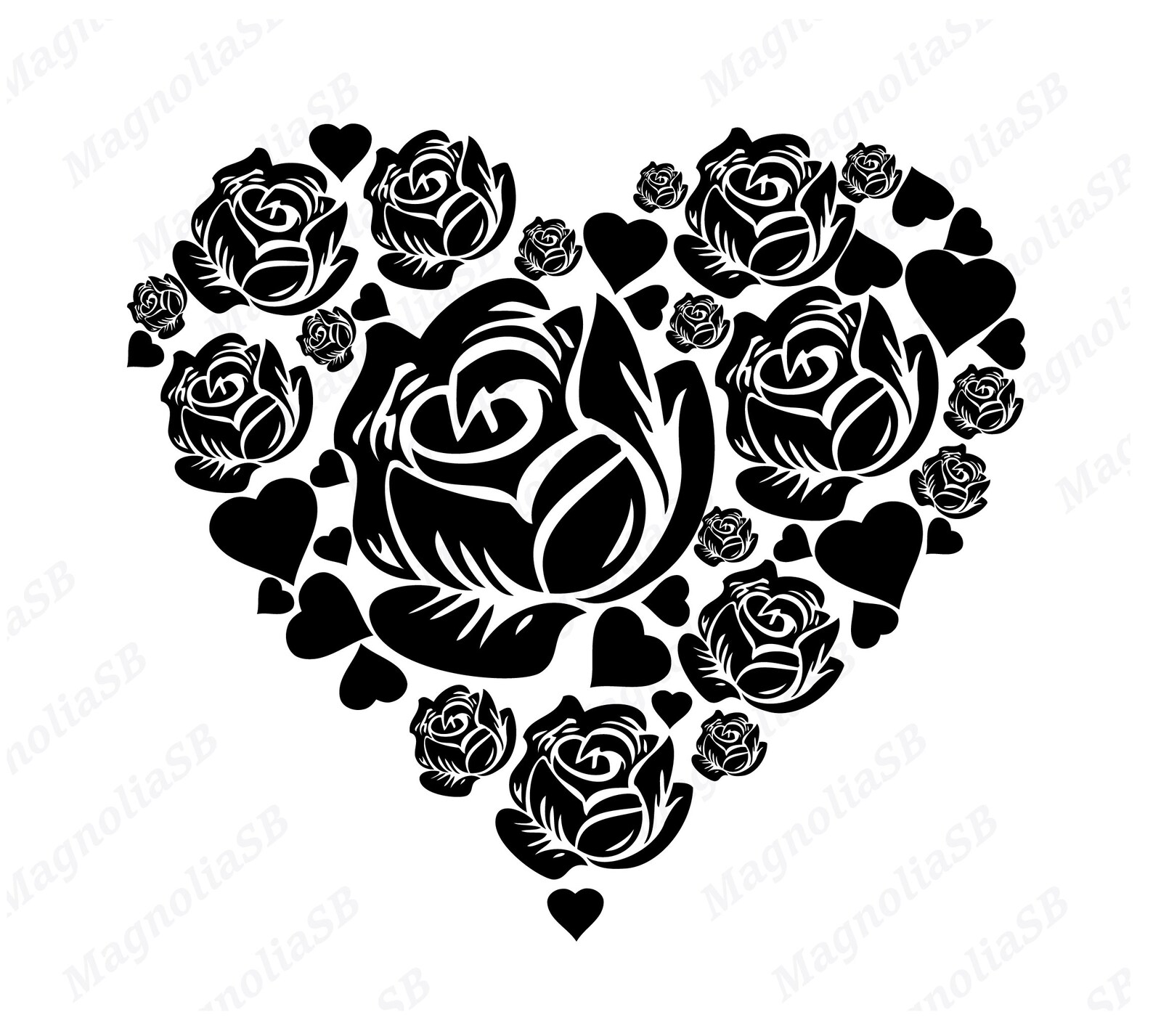 Floral Heart Svg Heart Svg Valentine Cut File For Cricut Etsy