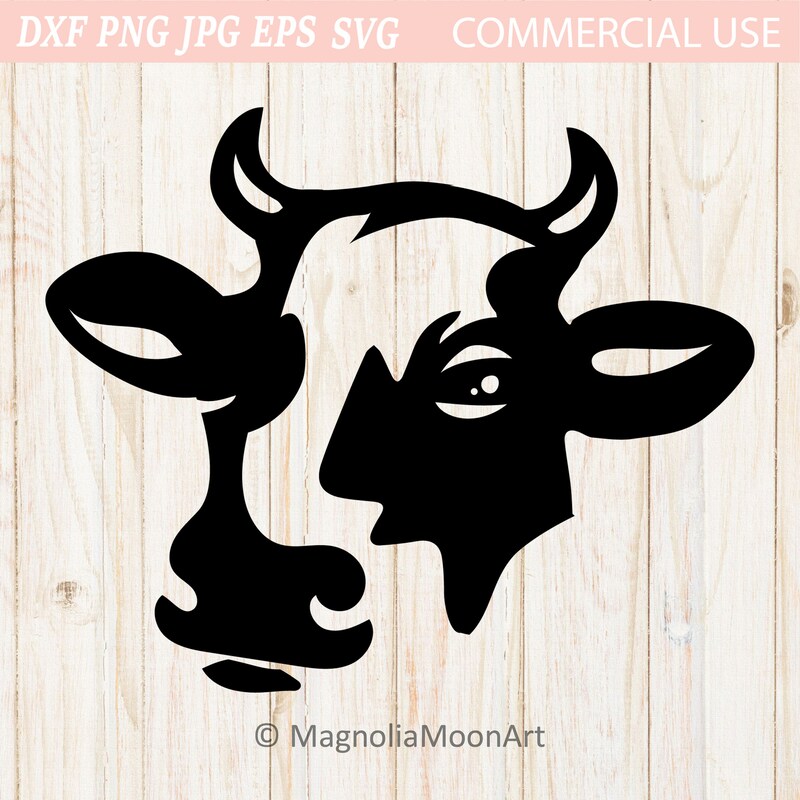 Cow Head Svg - Etsy