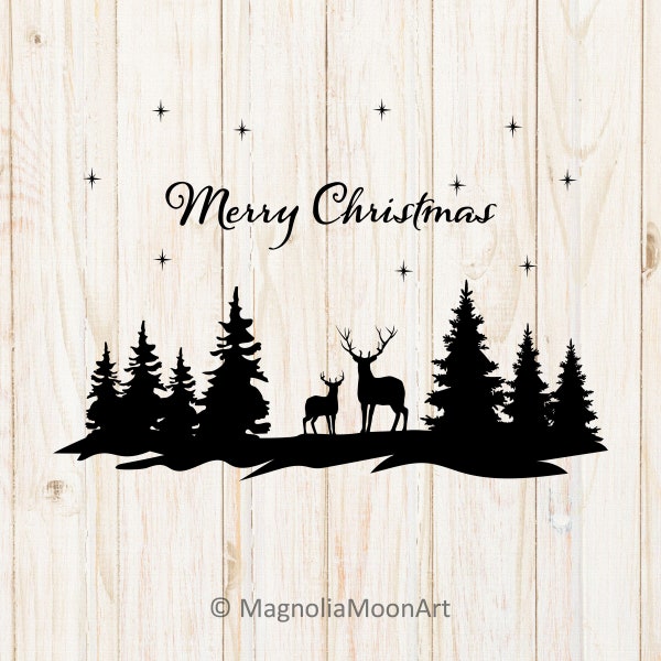 Winter Scene Svg - Etsy
