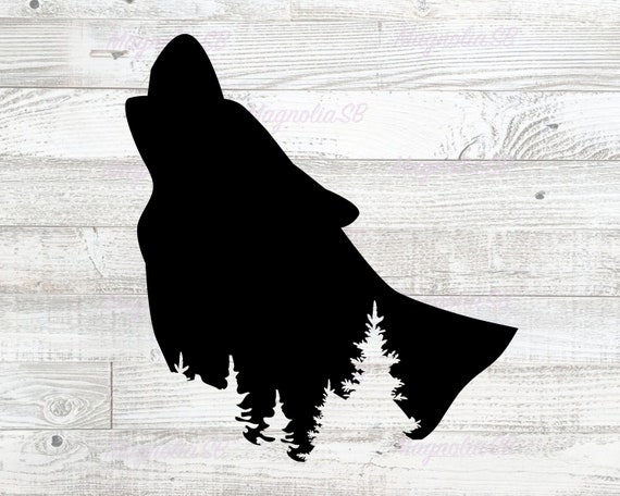 Howling Wolf SVG Howling Wolf DXF Wolf Clipart Cutting - Etsy