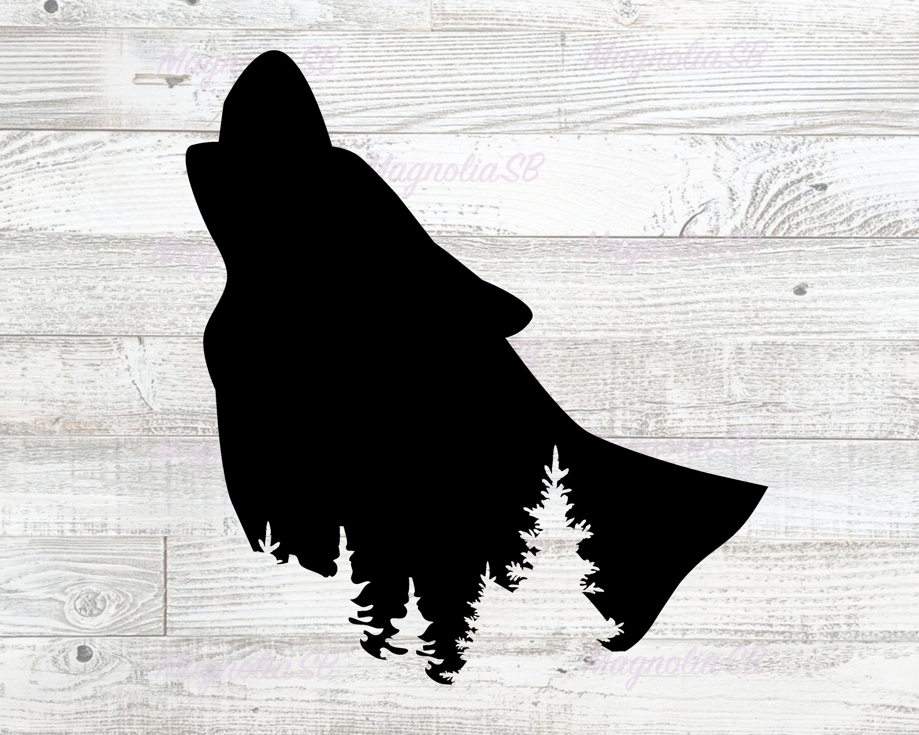 Howling Wolf SVG Howling Wolf DXF Wolf Clipart schneiden - Etsy.de