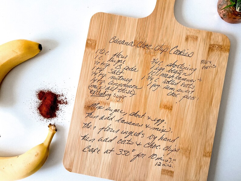 Recipe Board, Mother’s Day Gift, Custom Recipe Board, Handwriting Board ...