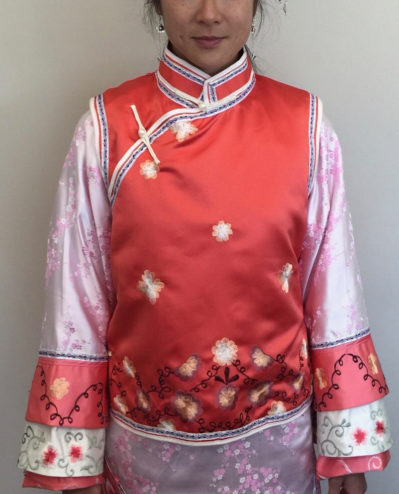 Chinese Quing Dynasty Manchu Imperial Concubine Robe With Hair Piece - Etsy