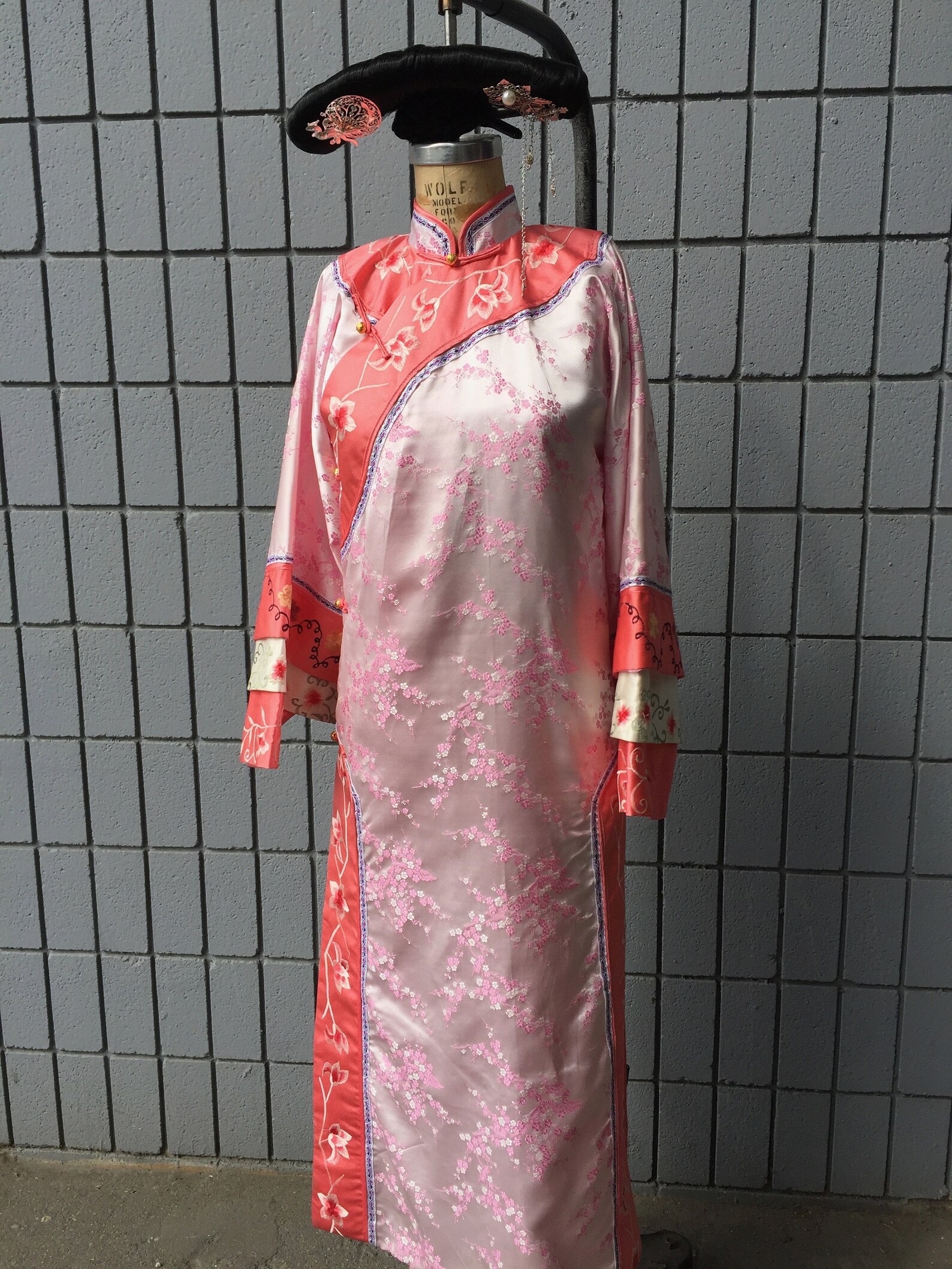 Chinese Quing Dynasty Manchu Imperial Concubine Robe With Hair | Etsy