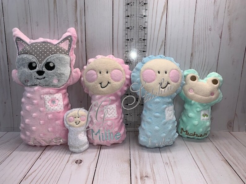 Doll Embroidered Stuffed Animal Custom Doll Lovey Baby Doll | Etsy