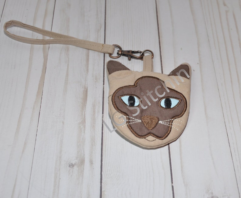 Coin Purse Cat Coin Purse Siamese Cat Zipper Pouch Siamese Cat - Etsy
