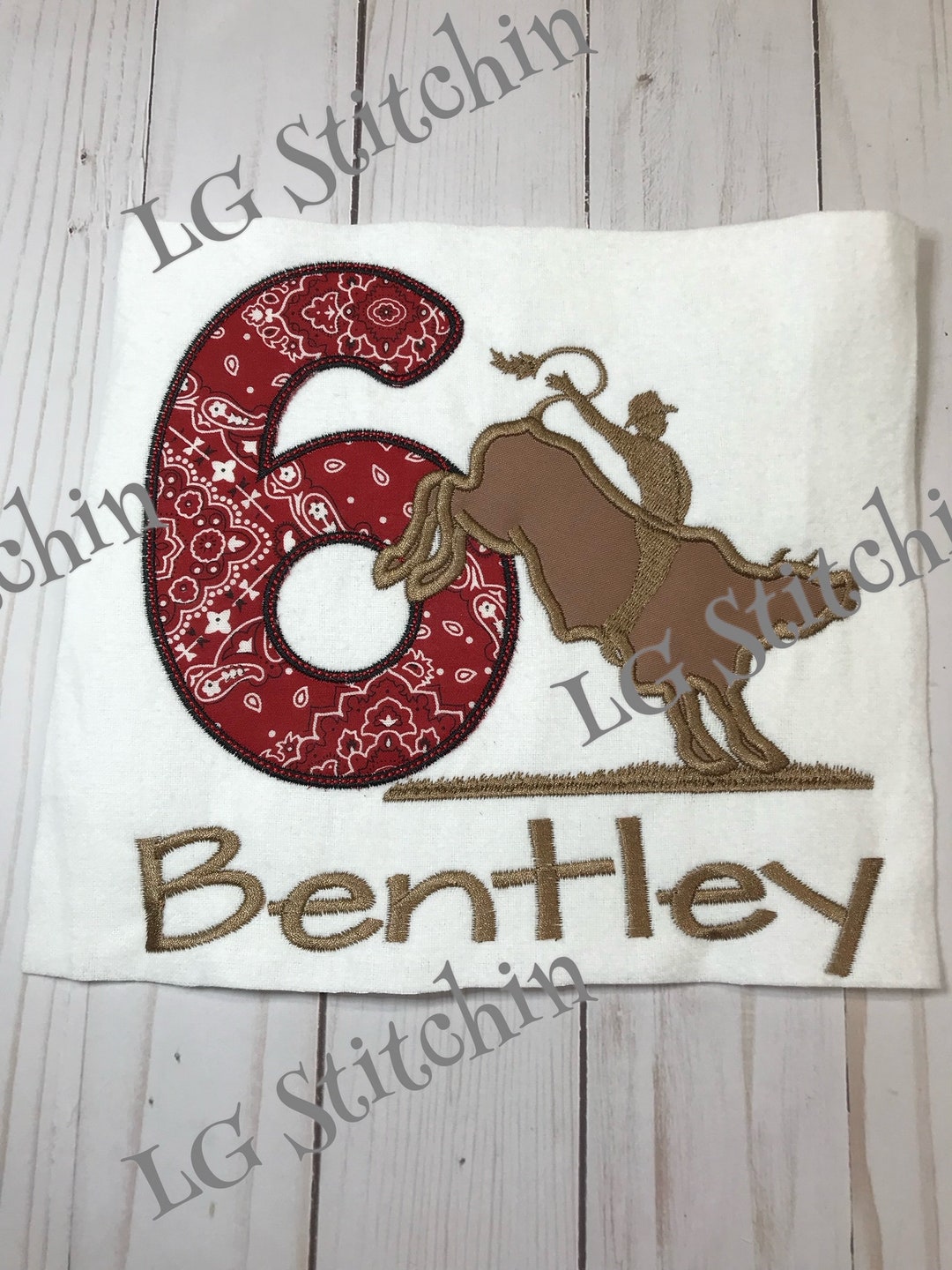 Bull Rider Shirt Personalized Kids Shirt Custom Shirt Applique ...