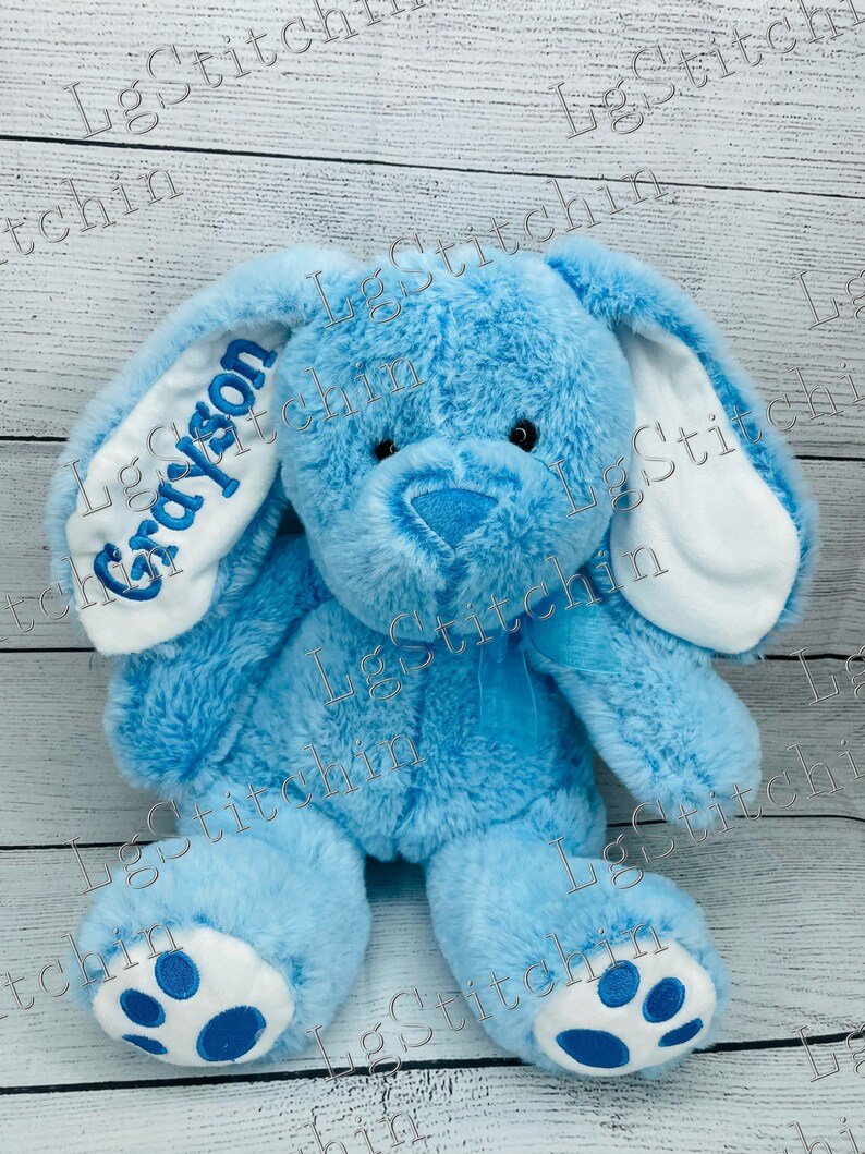 Stuffed Bunny Custom Rabbit Long Ears Easter Gift Baby Gift Child Boy ...