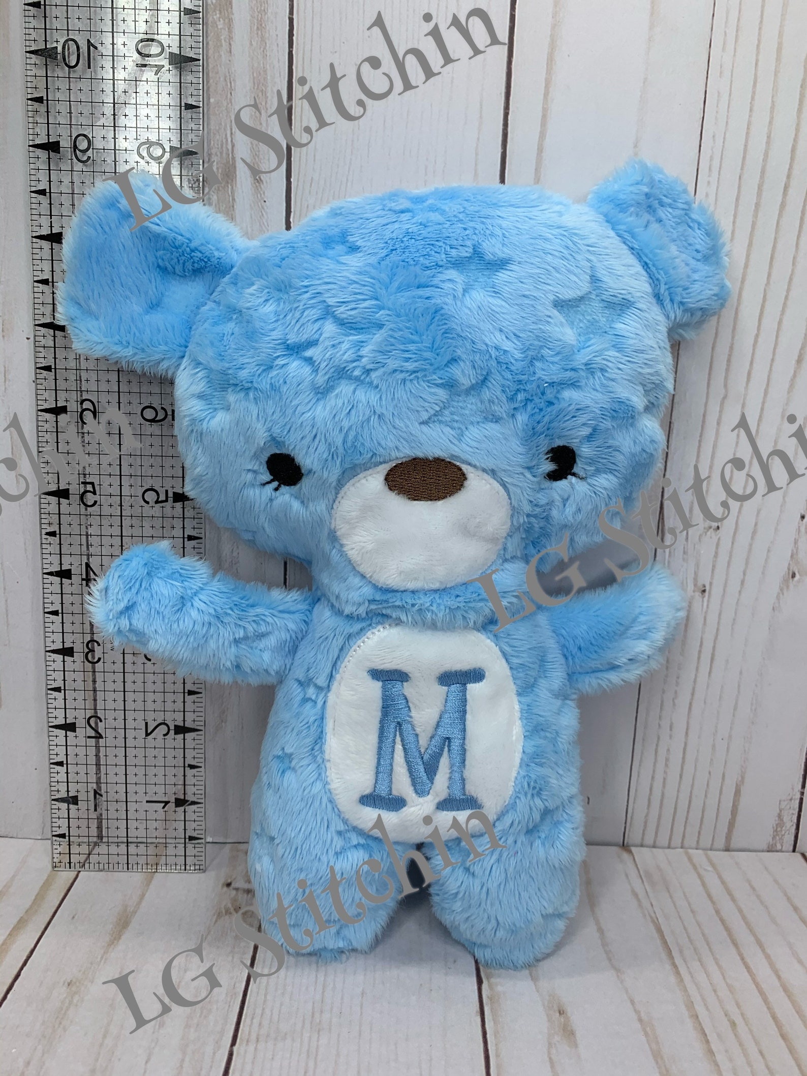 Teddy Bear Customized Baby Gift Boy Girl Handmade Embroidered - Etsy