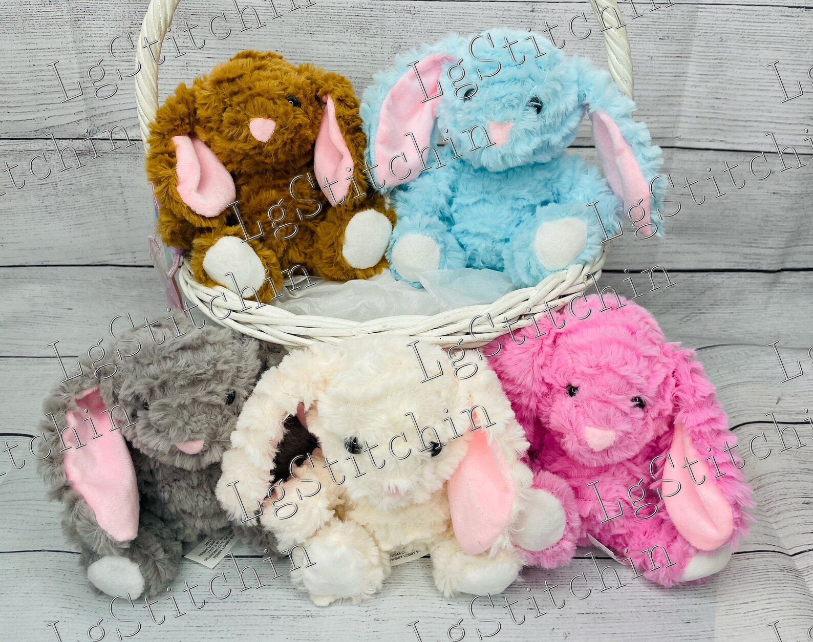 Stuffed Bunny Custom Rabbit Long Ears Easter Gift Baby Gift Child Boy ...