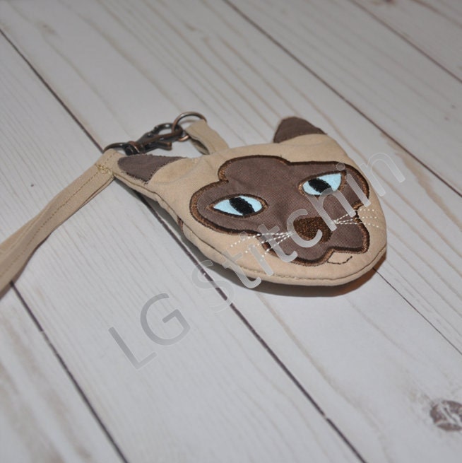 Coin Purse Cat Coin Purse Siamese Cat Zipper Pouch Siamese Cat - Etsy