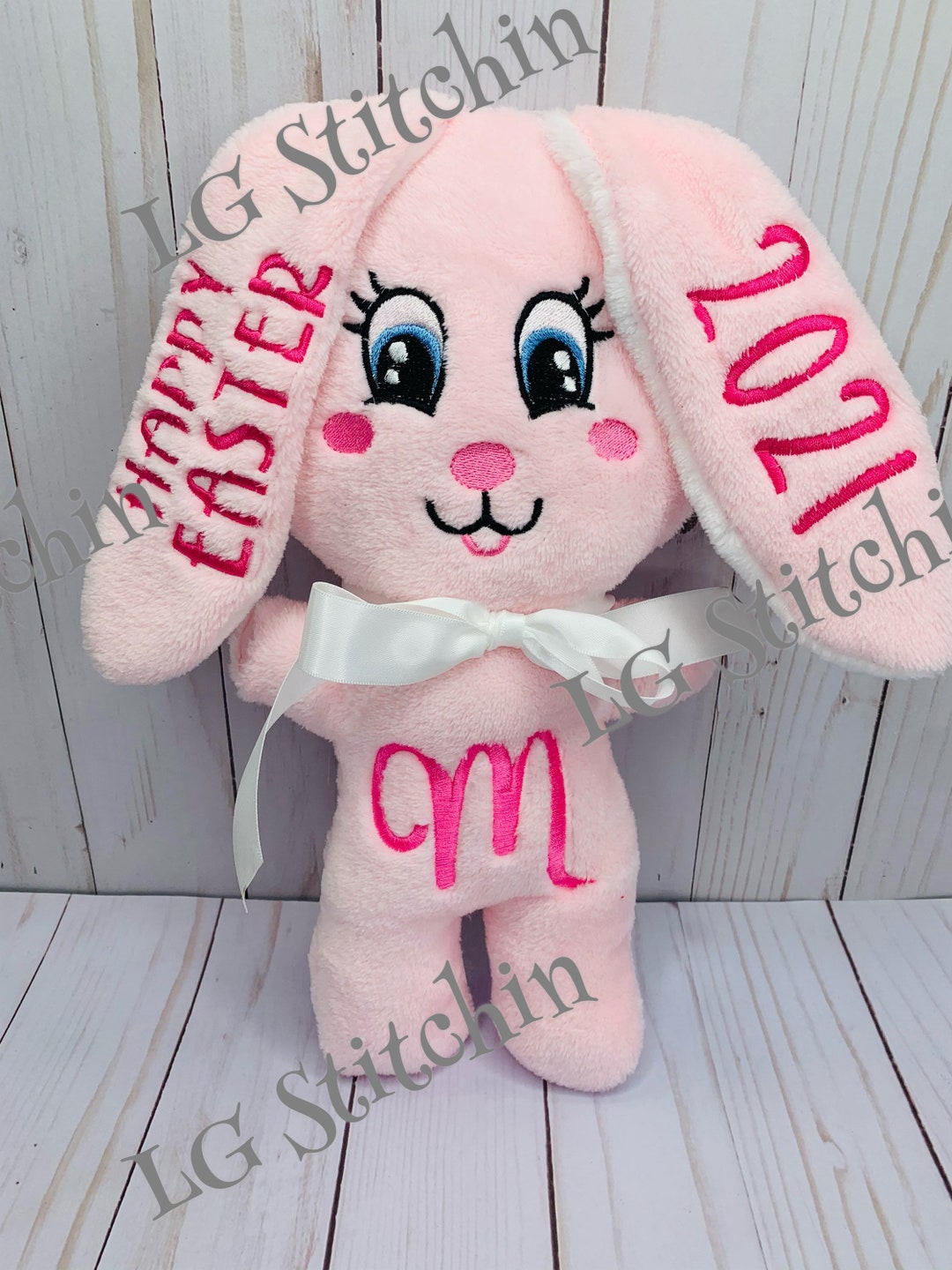 Stuffed Bunny Custom Rabbit Long Ears Easter Gift Baby Gift Child Boy ...