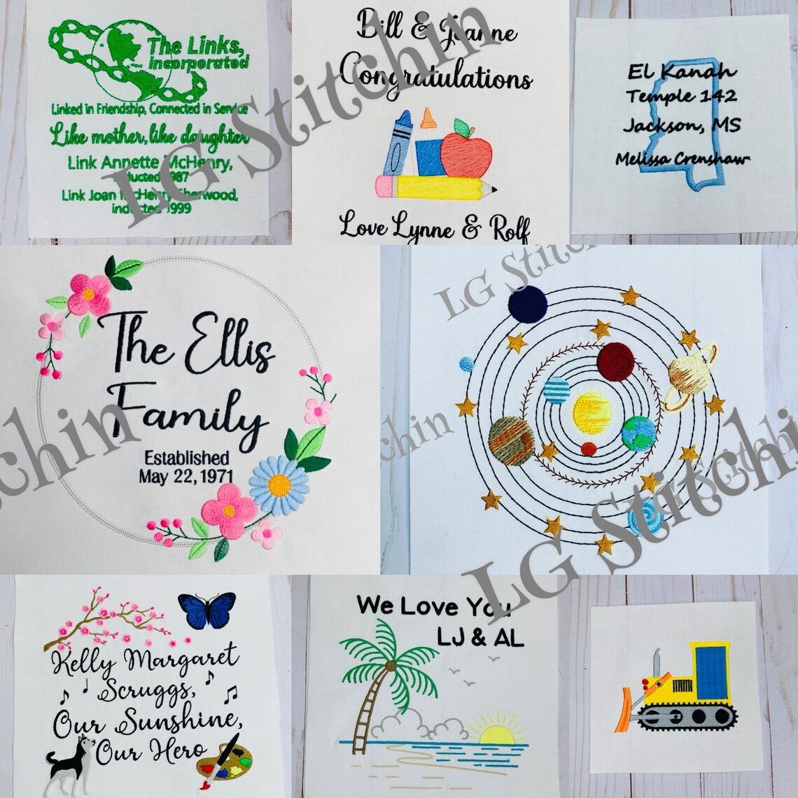 Quilt Square Custom Embroidered Quilt Squares Any Design | Etsy