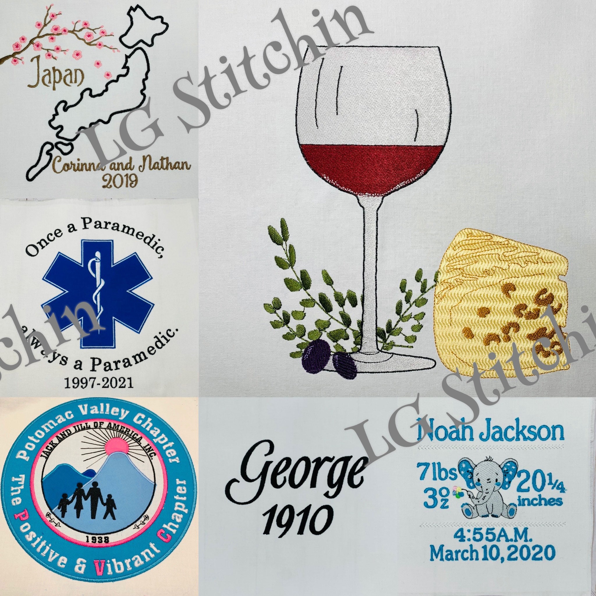 Quilt Square Custom Embroidered Quilt Squares Any Design | Etsy