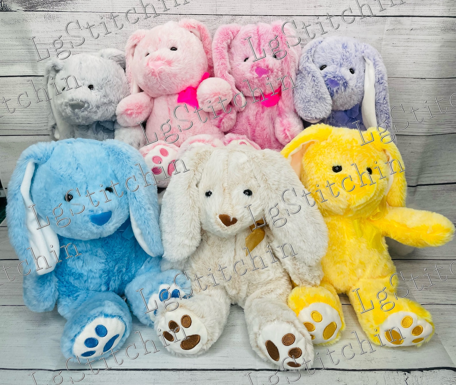 Stuffed Bunny Custom Rabbit Long Ears Easter Gift Baby Gift Child Boy ...