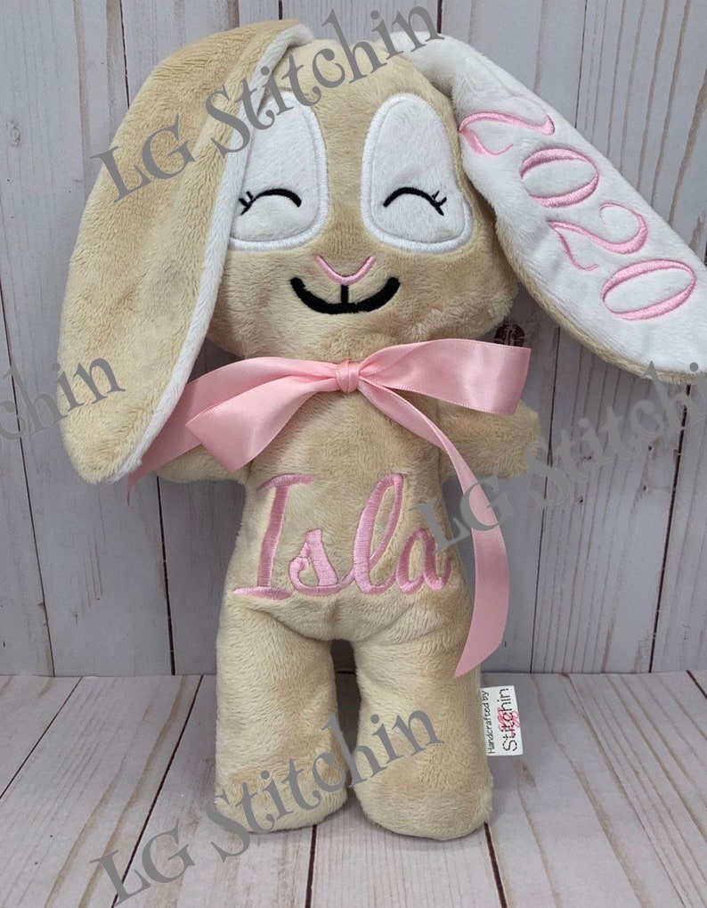 Stuffed Bunny Custom Rabbit Long Ears Easter Gift Baby Gift Child Boy ...