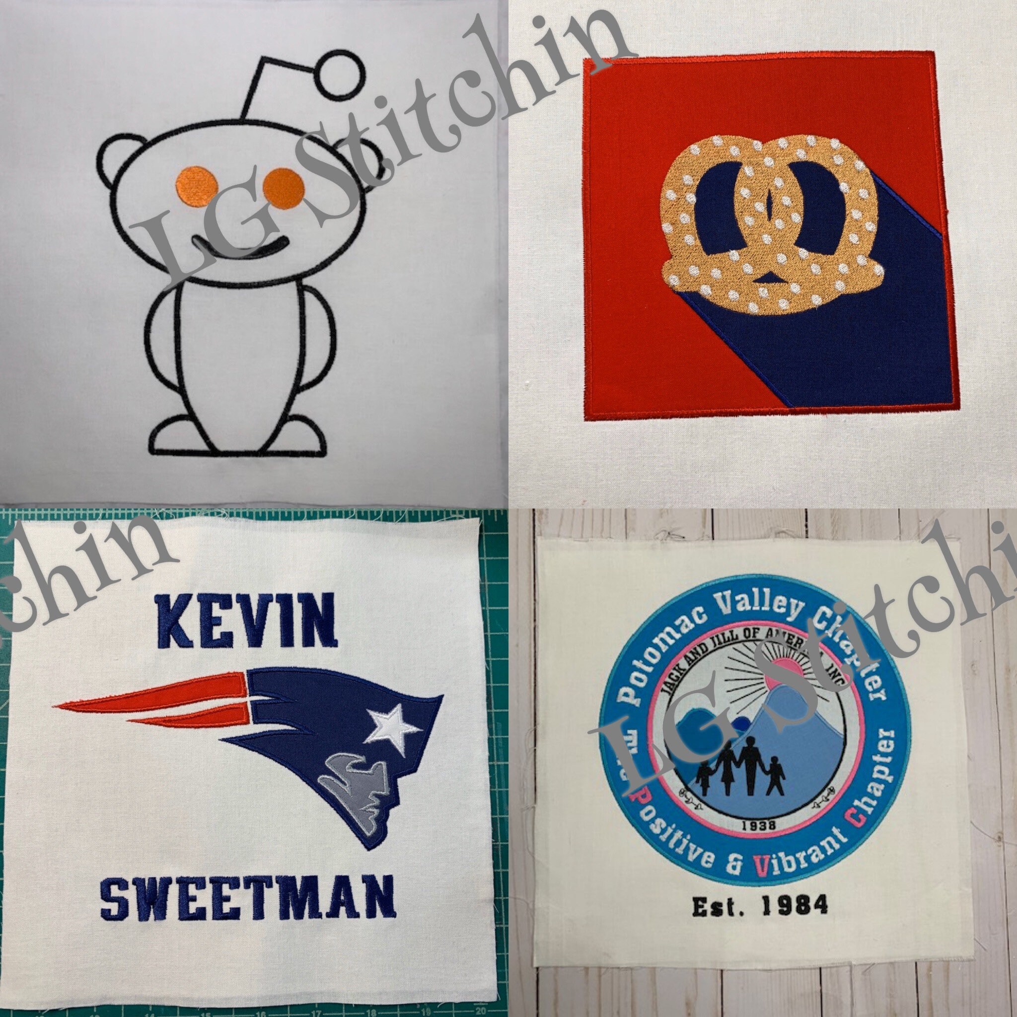 Quilt Square Custom Embroidered Quilt Squares Any Design | Etsy