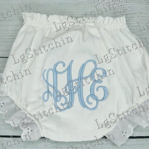 Bloomers Embroidered Custom Embroidered Diaper Cover Baby Bloomers Lacy ...