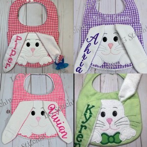 Easter Baby Bib Easter Bib Bunny Bib Snap Drool Bib Baby Shower Gift ...