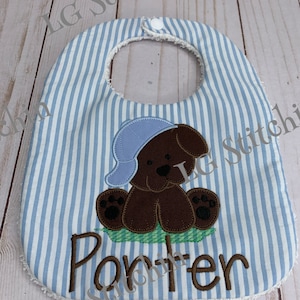 Dog Bib Puppy Bib Dog Monogram Custom Boy Bib Baby Bib Cute - Etsy