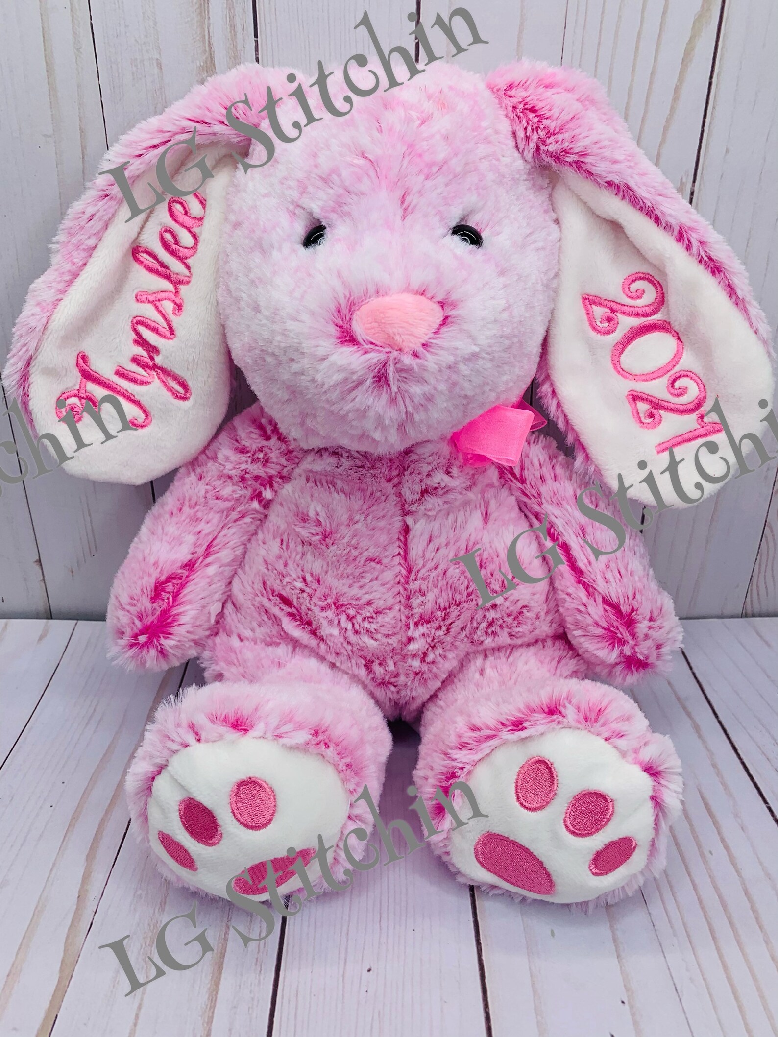 Stuffed Bunny Custom Rabbit Long Ears Easter Gift Baby Gift Child Boy ...