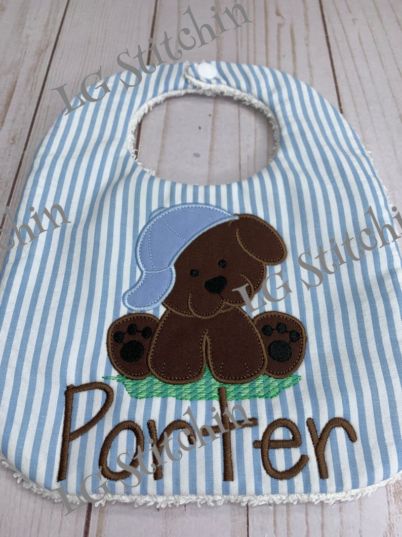 Dog Bib Puppy Bib Dog Monogram Custom Boy Bib Baby Bib Cute - Etsy