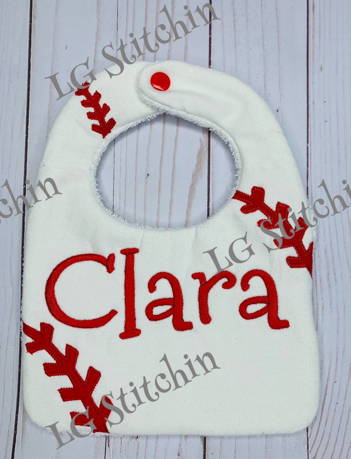 Baseball Bib Baby Baseball Monogram Custom Boy Bib Baby Bib Cute White ...