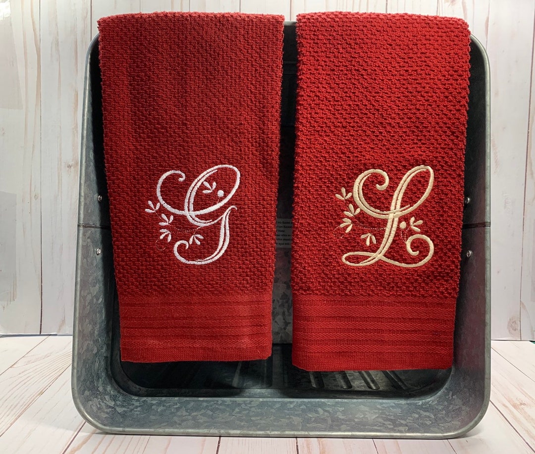 Kitchen Towel Monogrammed Towel Custom Towel Tea Towel House Warming ...