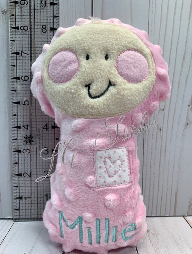 Doll Embroidered Stuffed Animal Custom Doll Lovey Baby Doll | Etsy