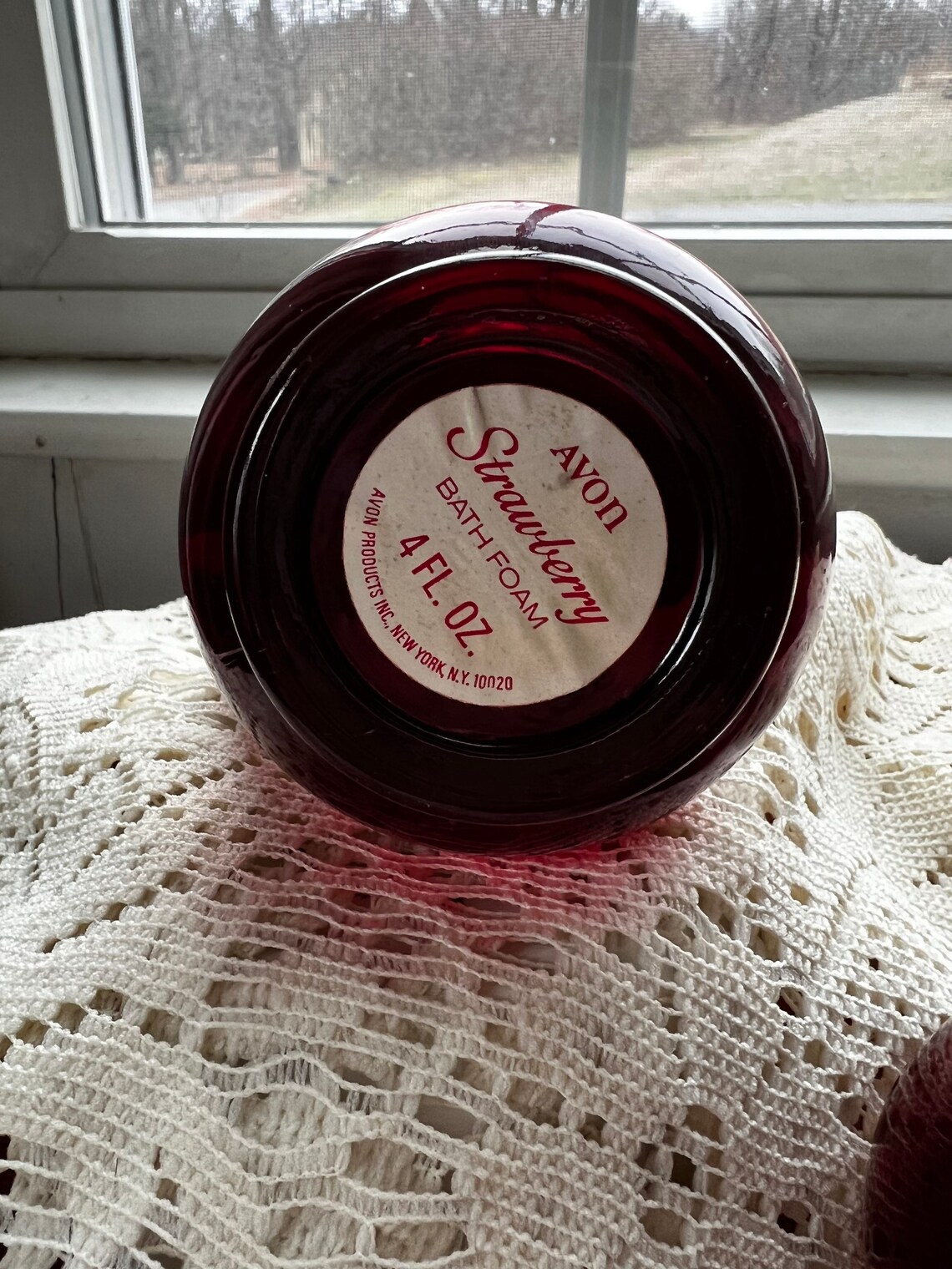 Avon Cape Cod Ruby Red Set Vintage Avon Bottles Vintage | Etsy