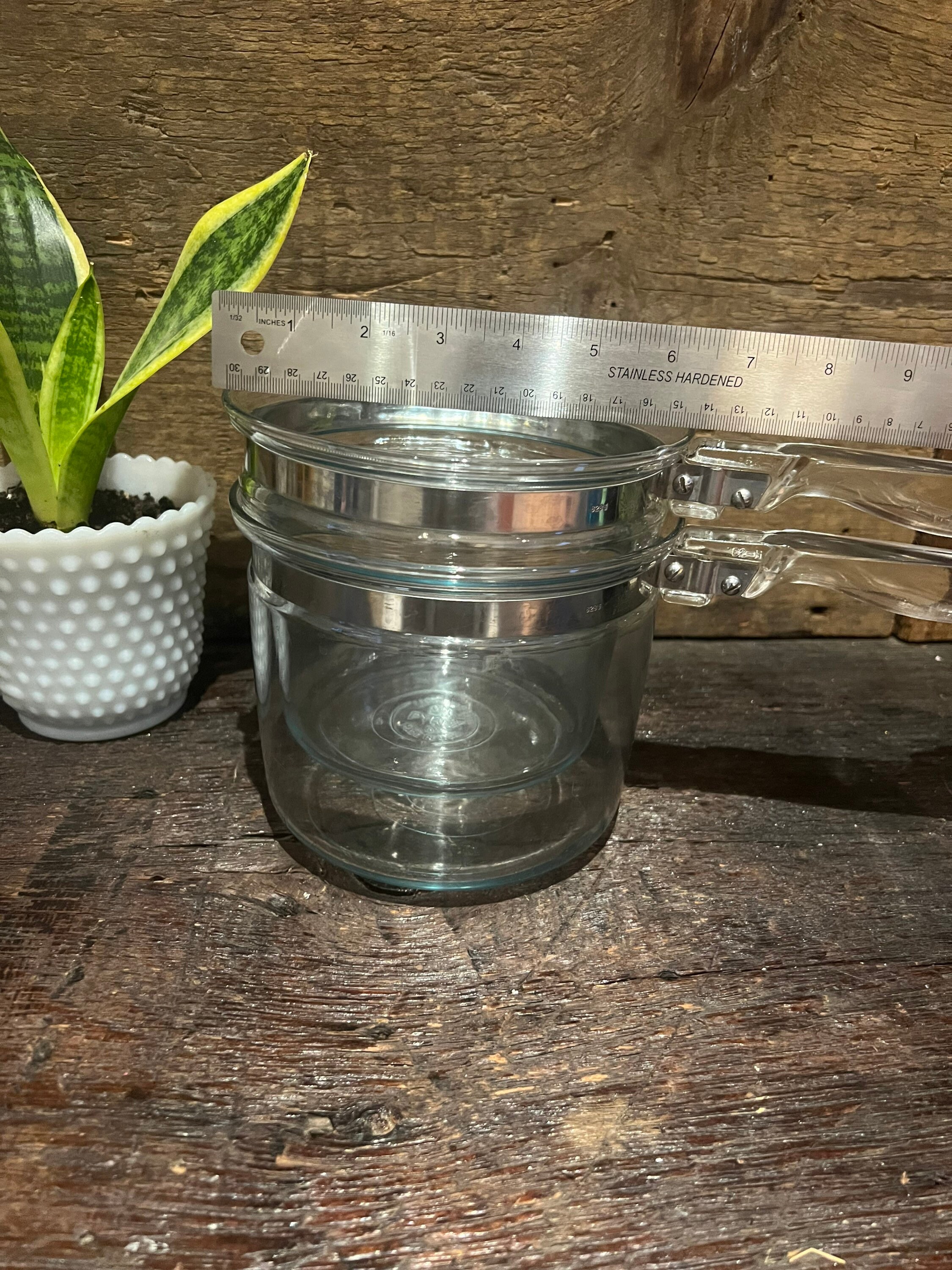 Pyrex Flameware Double Boiler Clear Pots Glass Pot 1 1/2 - Etsy